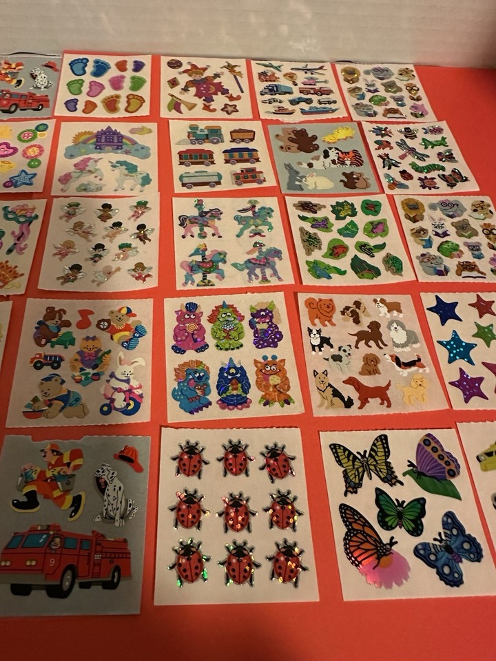 Sandy Lyons Vintage Kid Themed Stickers Set Of 40 Mods | eBay