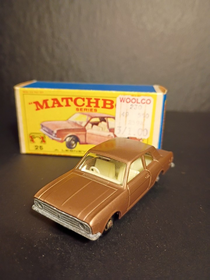 Matchbox#25D Ford Cortina Tan In Crisp Original E4 Box | eBay