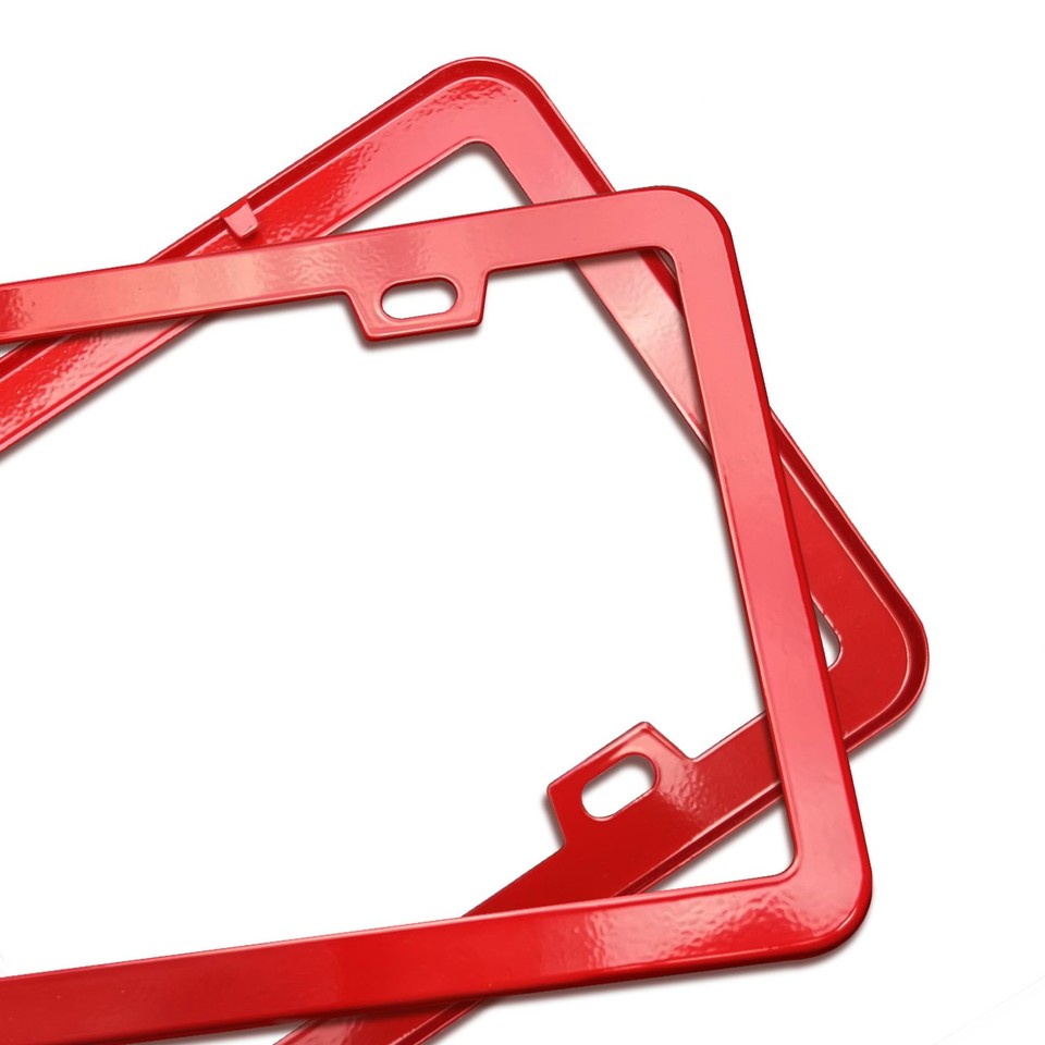 2 Pack License Plate Frame for Car Metal Aluminum Rust-Proof License ...