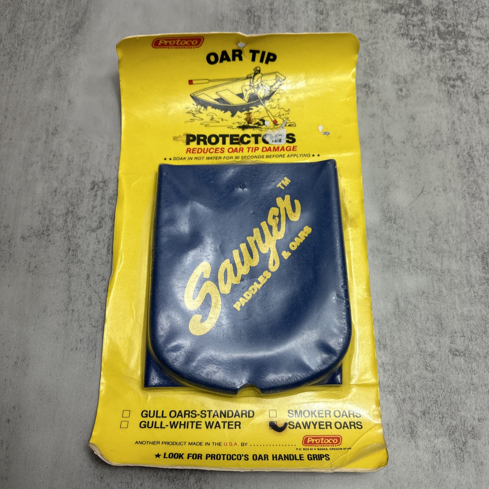 Deadstock VTG Sawyer Paddles & Oars - Oar Tip Protector New In Package ...