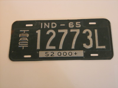 1965 Indiana Truck License Plate | eBay