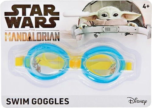 Star Wars The Mandalorian Kids Swim Goggles - Blue, Yellow with Grogu ...