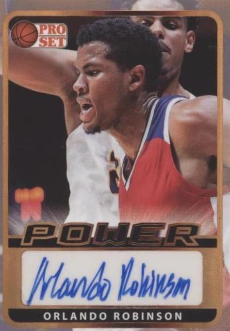 2021-22 Leaf Pro Set Power - Portrait Autographs Orlando Robinson #PA ...