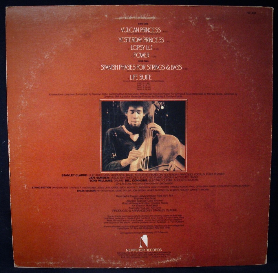 STANLEY CLARKE Signed Album~RETURN TO FOREVER~Bass Jazz Virtuoso~Jazz ...