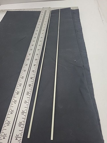 2 Solid 24" Solid Fiberglass Rod Blanks Ice Fishing Panfish New Old ...