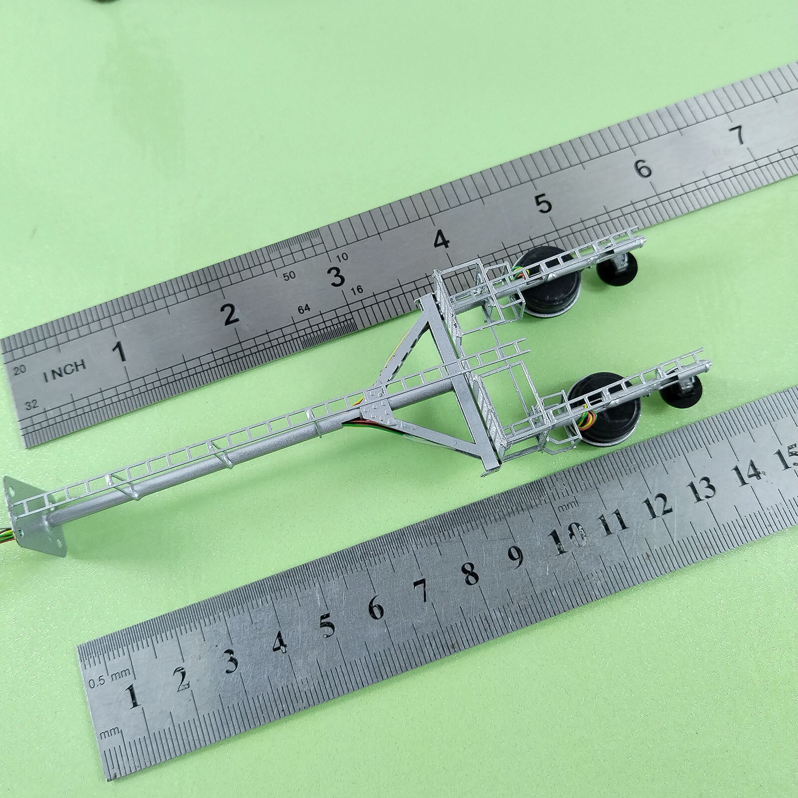 1 x HO scale model railroad tower CPL signal B&O goalpost with bracket ...
