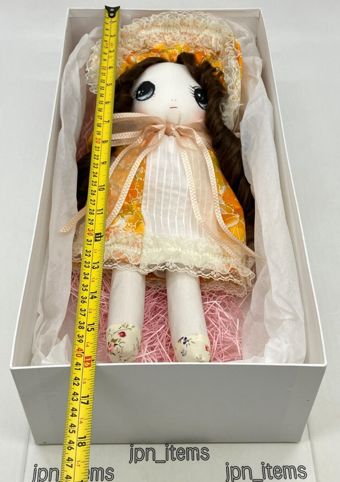 Handmade Japan Plush Cotton Bunka Doll Japanese Retro Style Brown Hair ...