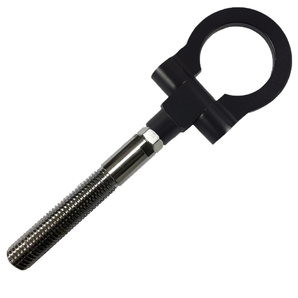 BLACK Heavy Duty Screw On Type Front & Rear Tow Hook for NISSAN 03-05 ...