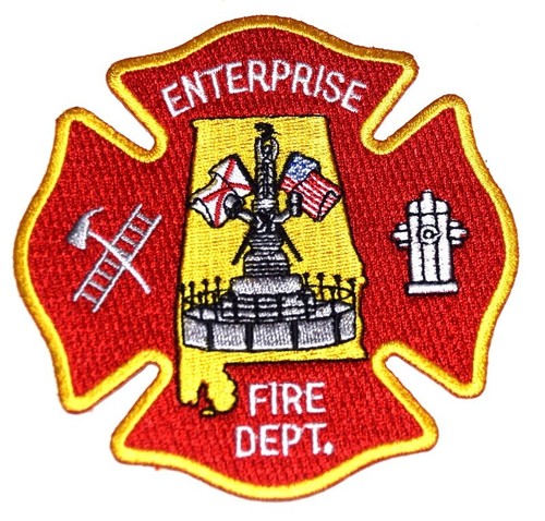 ENTERPRISE ALABAMA AL Fire Patch EMS Rescue Public Safety STATE FLAG US ...