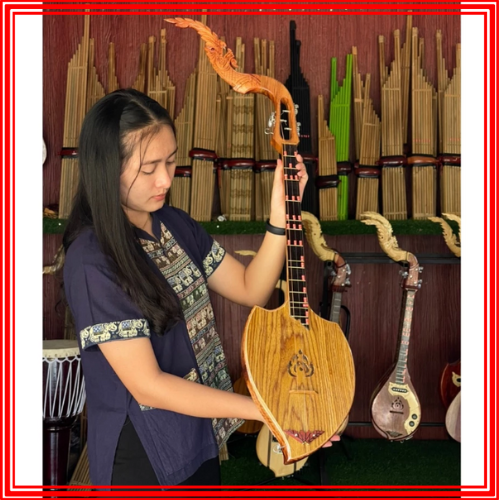 Traditional Thai-Lao Phin Acoustic Guitar Harp 3 String Isan Musical ...