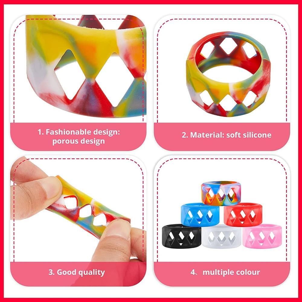 mm Soft Bulb Glass Protection Sleeve Anti Slip Ring Non-Skid Band ...