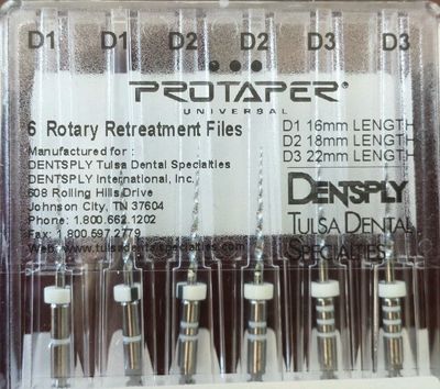 Dental Dentsply ProTaper Universal Rotary Retreatment Files Assorted ...