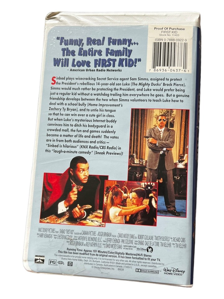 First Kid (VHS, 1997, Clam Shell) 786936043761| eBay