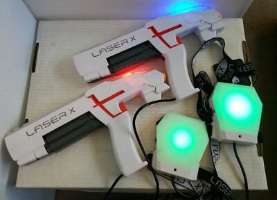 Laser X 2 Player Set Laser Tag Gun & Chest Targets. Works well. | eBay