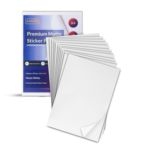Avarrix Premium A4 Matte Sticker Paper - 100 GSM | eBay Australia