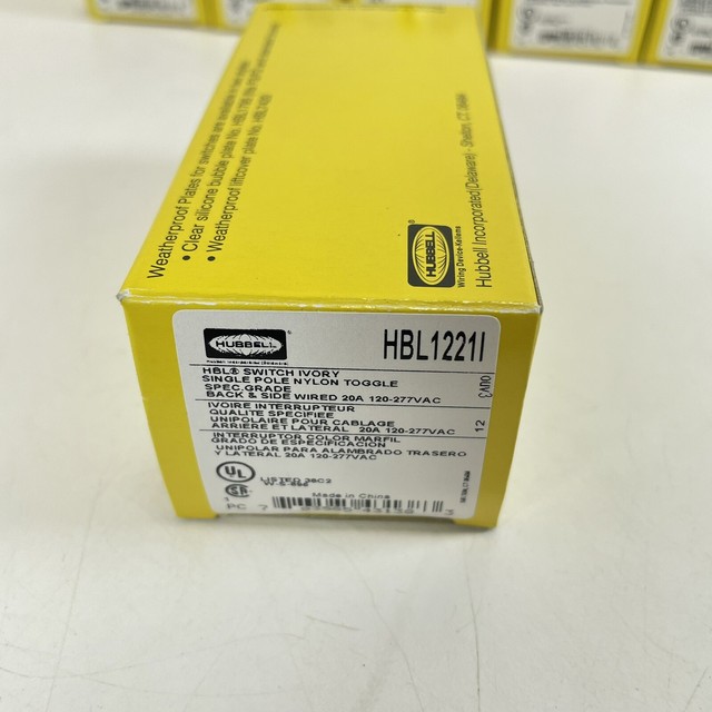 Hubbell Hbl1221l Single Pole 20a Lock Switch for sale online | eBay