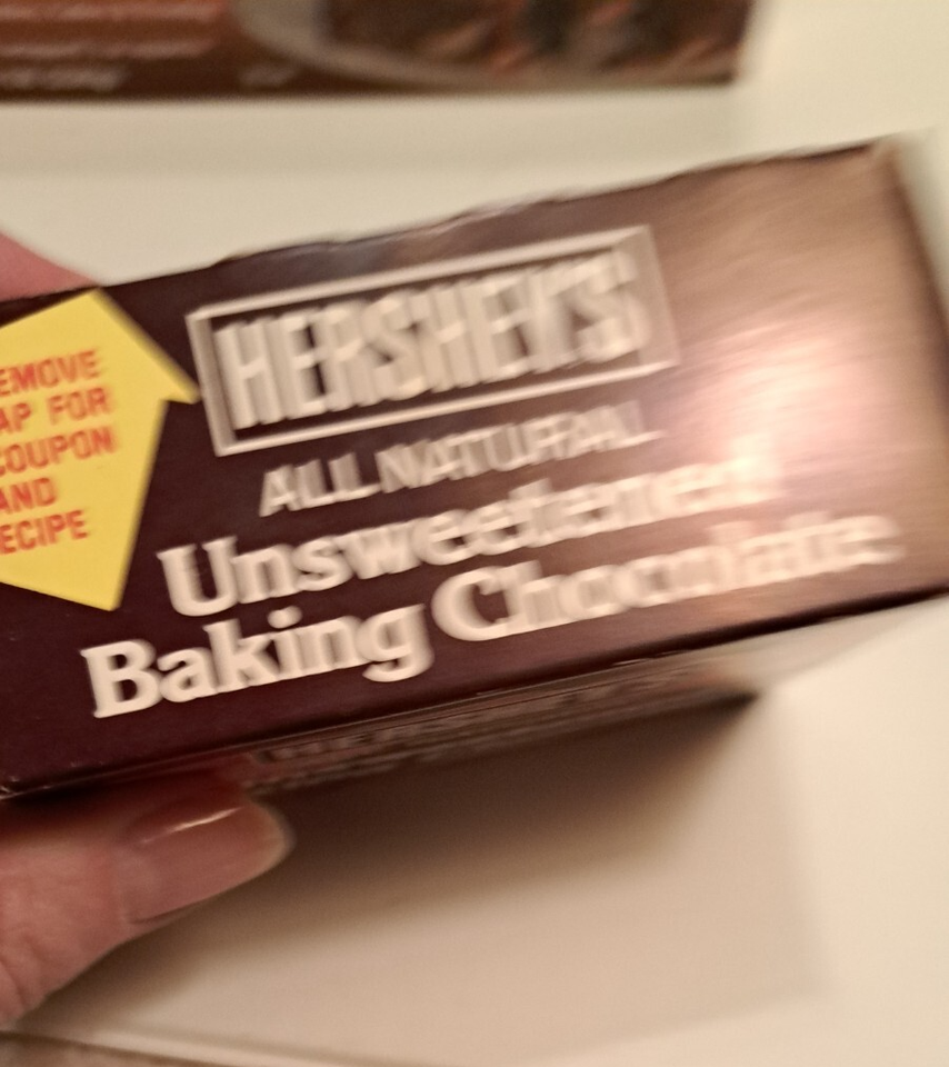 baker's chocolate Hershey cocoa unsweetened baking chocolate vintage 3 ...