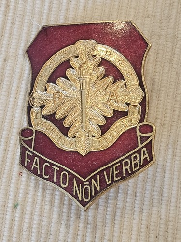 WWII US Army Palo Alto ROTC OCS Military Academy Cap Badge L@@K ...