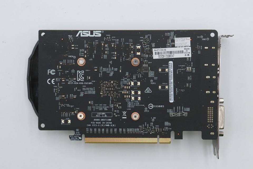 ASUS NVIDIA GEFORCE GTX 1050 GRAPHICS CARD | PH-GTX1050-2G | 2GB GDDR5 ...