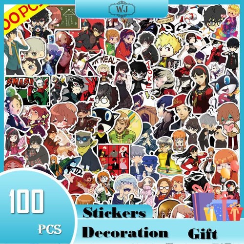 100pcs Persona Japan RPG Game Vinyl Decal Stickers Laptop Waterproof ...