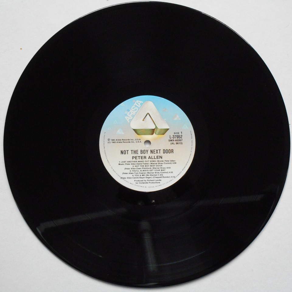 PETER ALLEN - Not the Boy Next Door - 1983 - Arista L 37952 OZ pressing ...