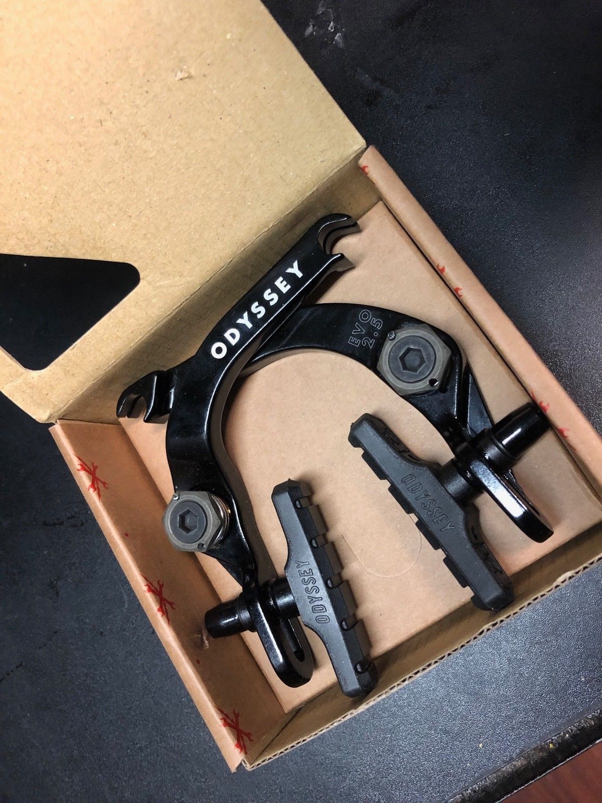 ODYSSEY EVO 2.5 BRAKE KIT BLACK BRAKES LEVER CABLE BMX BIKE | eBay UK