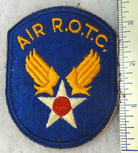 Air ROTC Shoulder Patch -- Post World War II -- Cut Edged USAAF | eBay
