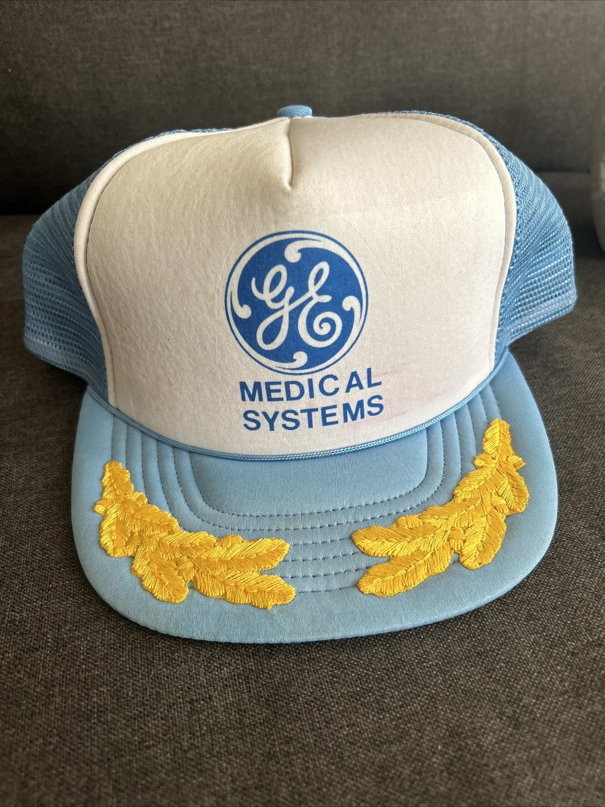 GE General Electric Medical Systems SnapBack Trucker Hat Vintage Rare ...
