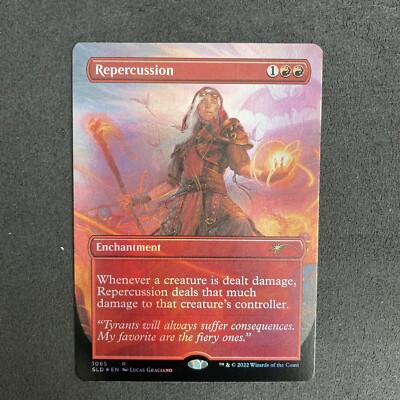 MTG Repercussion (#1065) Borderless *Foil* - NM - SLD In Memoriam Jaya ...
