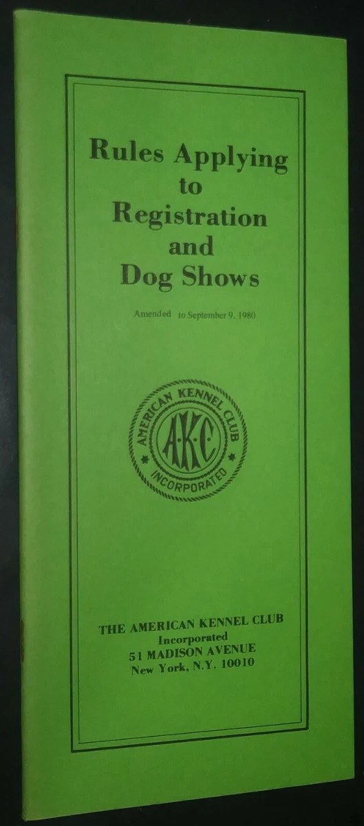 Akc Registration Rules