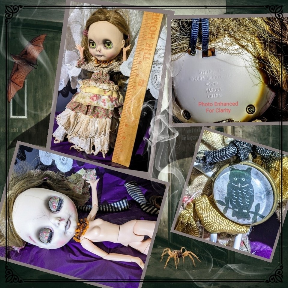 Scary Customized Blythe Doll Head (2003) New BJD Body -OOAK Fashion ...