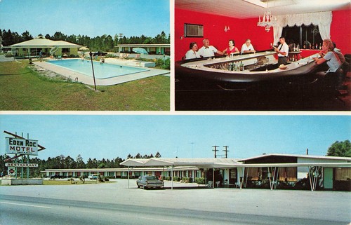 Postcard Jesup, Georgia: Eden Roc Motel and Restaurant | eBay