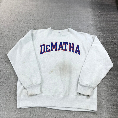 Vintage Champion Sweater Mens Large DeMatha Stags High School Baseball ...