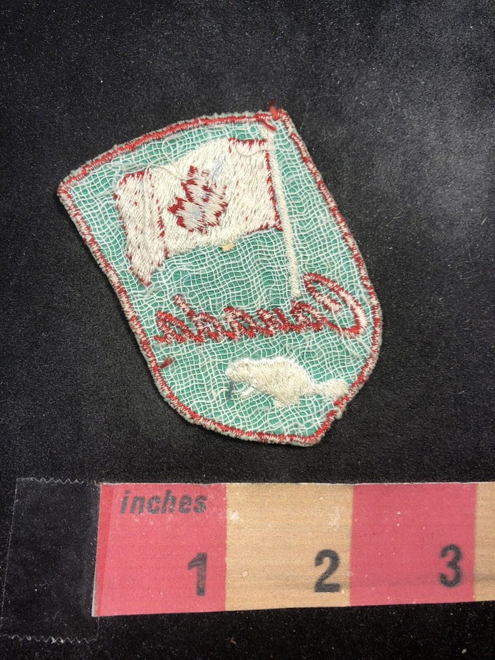Vintage Mesh-Back Beaver Symbol & Canada Maple Leaf Flag Patch 92D6 | eBay
