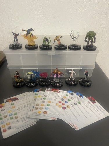 Heroclix Amazing Spider-Man Rare Complete Set (#028 - 039) w/ cards! 12 ...