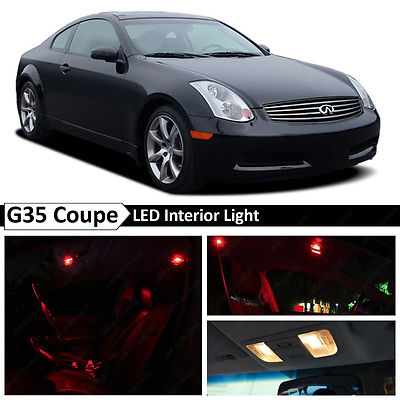 9x Red LED Lights Interior Package Fit 2003-2007 Infiniti G35 Coupe | eBay
