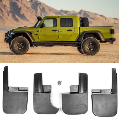 4 Pcs OE Factory Fitment Splash Mud Guards Flaps For 20-Up Jeep ...