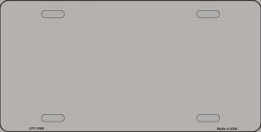 Grey Metallic Solid Metal Novelty License Plate Tag LPC-1006 | eBay