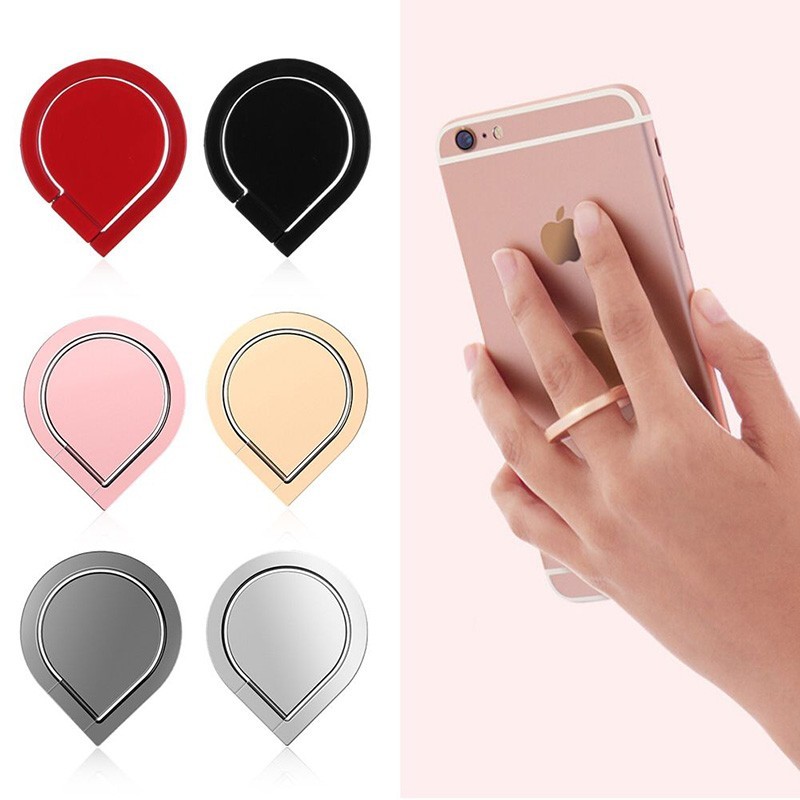 360° Finger Grip Metal Ring Stand Holder For Mobile cell Phones iPhone ...
