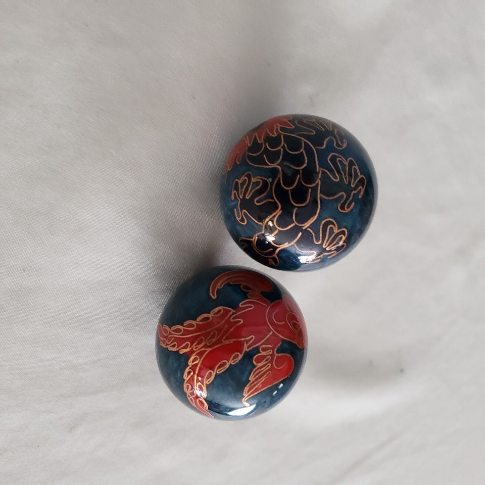 VTG Chinese Baoding balls dragon & phoenix health stress dexterity VTG ...