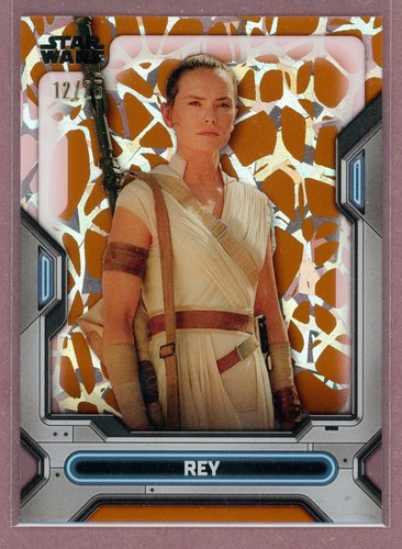 2023 Topps Star Wars High Tek Orange Atomic #16 Rey (Web Pattern)/25 | eBay
