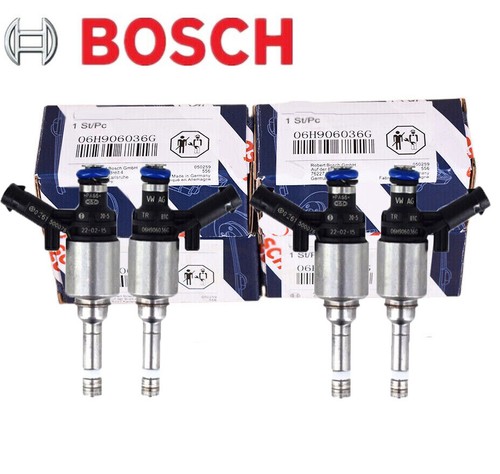 4pcs OEM BOSCH Fuel Injectors 06H906036G for Audi A4 TT VW Jetta Golf ...