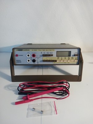 Vintage BK Precision Model 2833 4 1/2 Digital True RMS Multimeter Meter ...