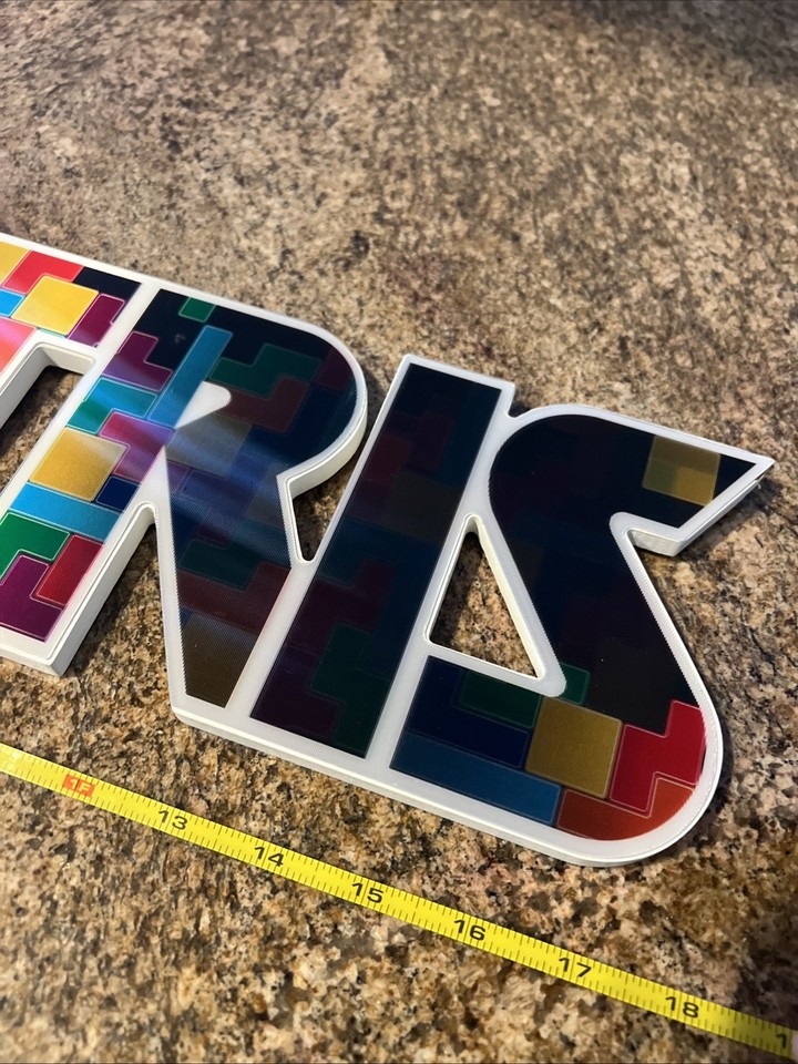 Tetris Sign 18” Atari Pinball Game Room Arcade Wall Decor | eBay