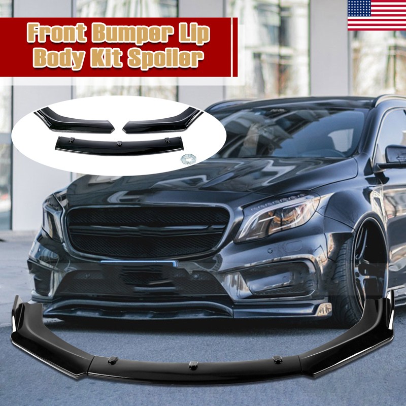 For Hyundai Tiburon Front Bumper Lip Splitter Spoiler Chin Glossy Black ...