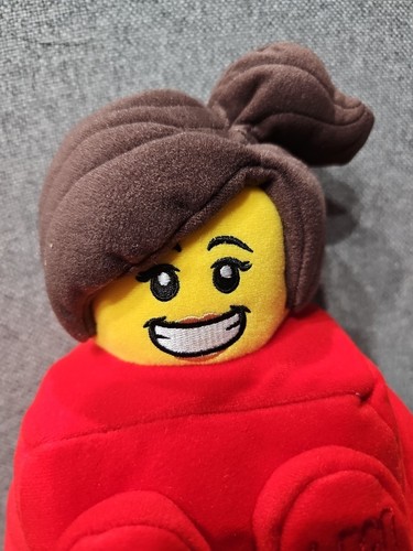 NEW Lego Plush Red Brick Suit Girl 14" W/Tags Soft Minifigure Toy ...