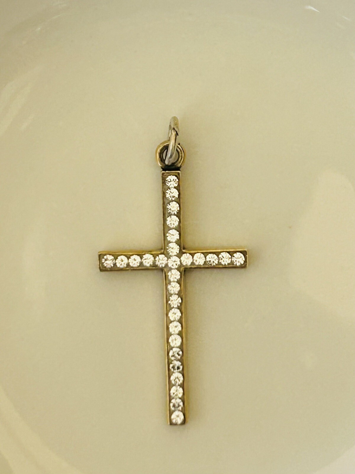 Vintage Tru-Kay Cross Gold Tone Sterling Silver Cruci… - Gem