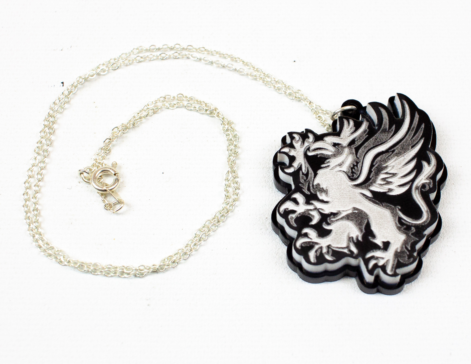 Final Fantasy Griffin Chain Necklace 18" Acrylic Plastic Charm Pendant ...