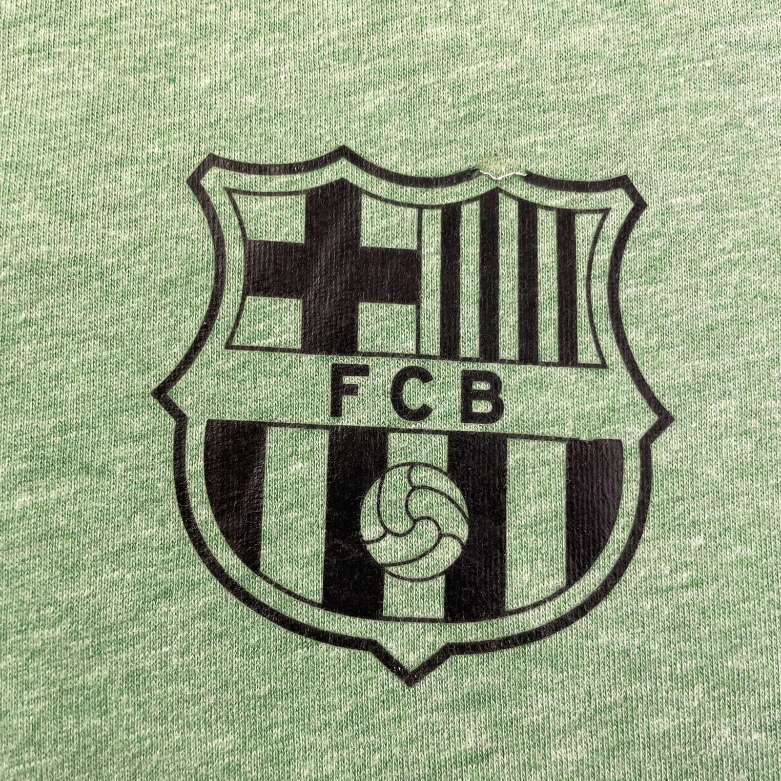 FC Barcelona Lionel Messi Leo Ringer Green Tee #10 Size Large Short ...