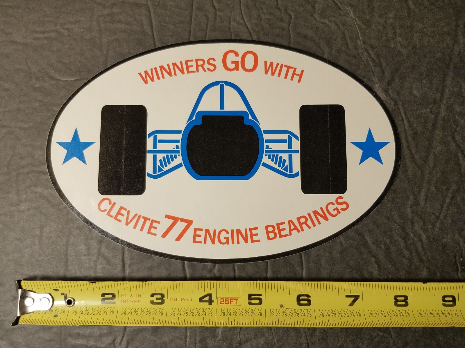 CLEVITE 77 RACING BEARINGS VINTAGE AUTOMOTIVE RACING DECAL / STICKER | eBay